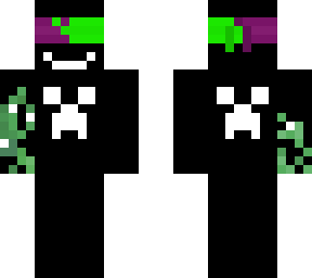 mugm skin recreation with lime and purple blindfold | Minecraft Skin