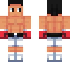 Boxer with white shoes and shorts | Minecraft Skin