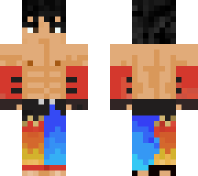 Boxing man blue and red | Minecraft Skin