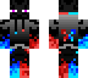 water fire enderman | Minecraft Skin