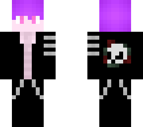 Pastel Boy - Skull with Roses - Jacket - Chains | Minecraft Skin