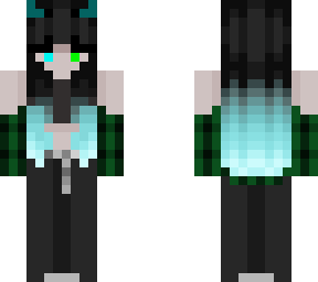 blue demon girl | Minecraft Skin