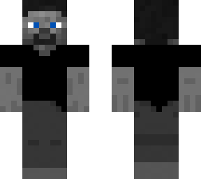 Black and White Steve | Minecraft Skin