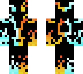 Neon Fire Skin | Minecraft Skin