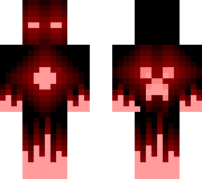 Red Creeper Void | Minecraft Skin