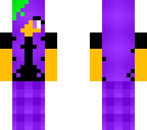 Female - Toxic Purple - Toxic Green Spill | Minecraft Skin