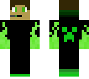 green gamer boy | Minecraft Skins