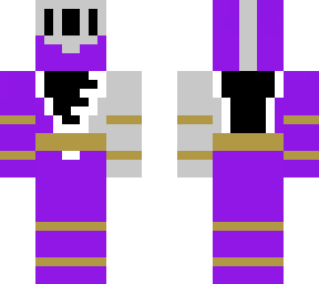 Purple dino fury ranger (Alexis "Alex" Grant) OC | Minecraft Skin