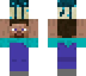 Steve holding sculk catalyst | Minecraft Skin