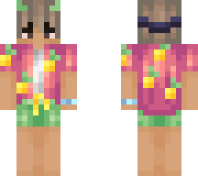 summer vacation guy with goggles | Minecraft Skin
