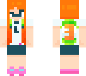 Inkling Girl - Splatoon - | Minecraft Skin