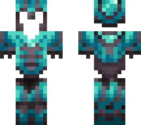 Silence Armor trim Diamond/Netherite Base | Minecraft Skin
