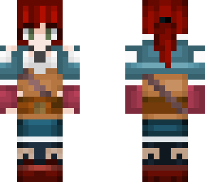 Triss Merigold, Witcher 3 -+- | My Version! | Minecraft Skin