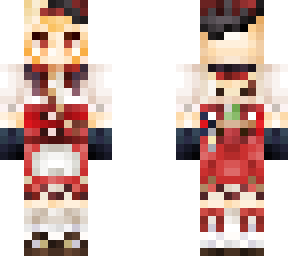 Blossoming Starlight~ Color accurate Genshin Impact Klee | Minecraft Skin