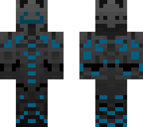 Blue Smily Knight | Minecraft Skin