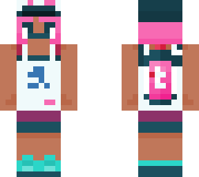 Inkling Girl - Splatoon 2 - | Minecraft Skin