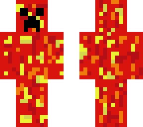 lava creeper | Minecraft Skin
