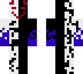 black and white hogalalla with fists | Minecraft Skin