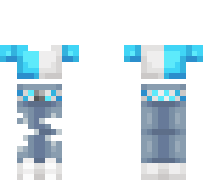 Checkered Belt OB 1.4 Blue and White | Minecraft Skin