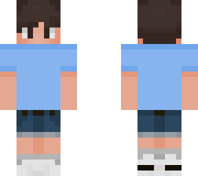 Jorts and a Blue T-Shirt | Minecraft Skin