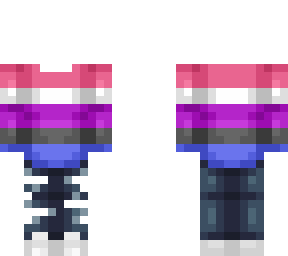 Striped Sweater OB 1.9 Genderfluid | Minecraft Skin