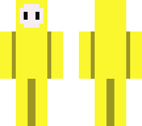 Yellow Fall Guy | Minecraft Skin