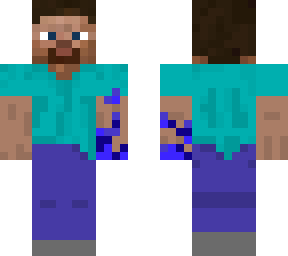 blue handed steve | Minecraft Skin