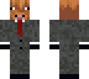 Cold cow in a suit | Minecraft Skin