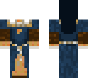 Black and Orange Tudor Dress | Minecraft Skin