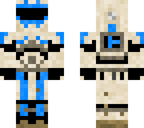 Blue Jungle Trooper | Minecraft Skin