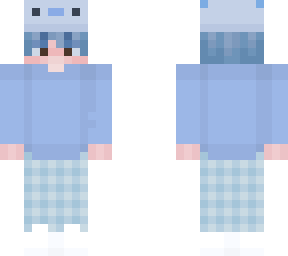 Cyan Axolotl boy | Minecraft Skin
