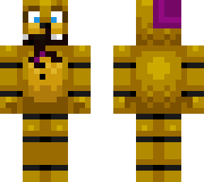 Fredbear with bloodsplatter | Minecraft Skin