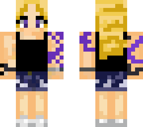 purple tattoos take 2:D | Minecraft Skin