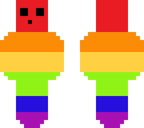 rainbow popsicle slime | Minecraft Skin