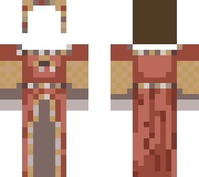 Red Tudor Dress | Minecraft Skin