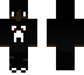 african boy with hoodie creeper and ripped jeans | Minecraft Skin