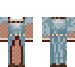 Blue and Pink Tudor Dress | Minecraft Skin