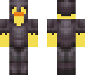 Duck in Netherite Armor | Minecraft Skin