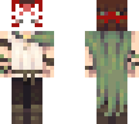 Elf with kitsune mask | Minecraft Skin