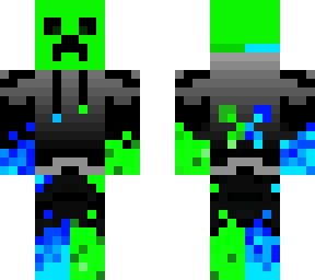 Gamer Creeper-powered creeper | Minecraft Skin