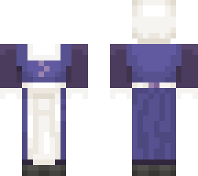 Purple Tudor Maid w/ Apron | Minecraft Skin