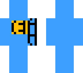 Sideways Blue bucket Rec room | Minecraft Skin