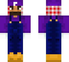 Waluigi Muslim | Minecraft Skin