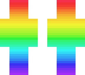 Blank Rainbow Gradient | Minecraft Skin