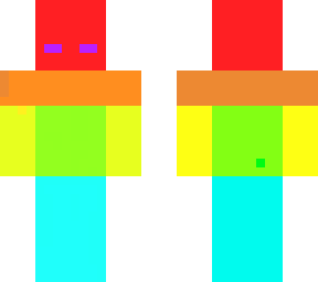 rainbow enderman! | Minecraft Skin