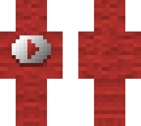 Youtube play button | Minecraft Skin