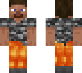 Bedrock & Lava Steve | Minecraft Skin