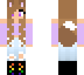 Cute purple girl | Minecraft Skin