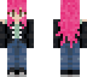 pink hair | Minecraft Skin