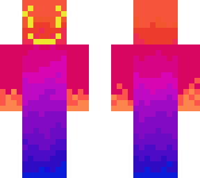 Blue-Red Gradient Orange Guy | Minecraft Skin